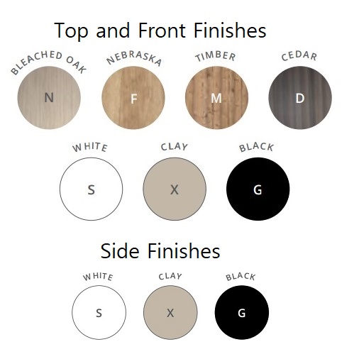 Buronomic Tower Pedestal Finishes - Allard Office Furniture
